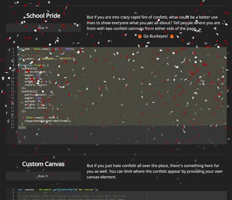 random color selection · issue 128 · catdad canvas confetti · github