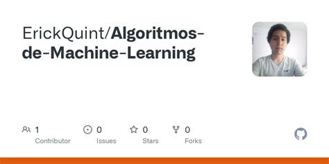 github erickquint algoritmos de machine learning