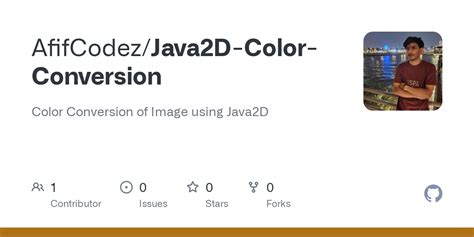 Github Afifcodezjava2d Color Conversion Color Conversion Of Image