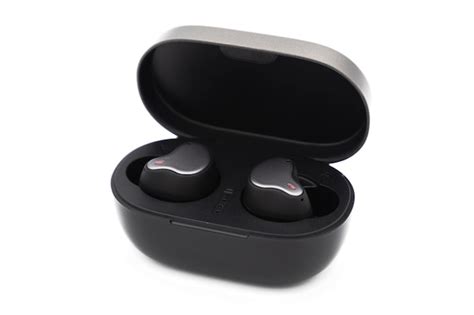 Premium Photo Pair Of True Wireless Earbuds In Case Isolated On White Background