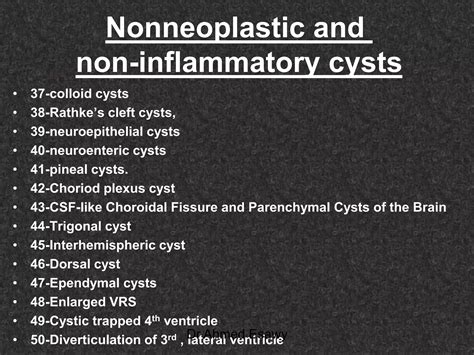 Intracranial Non Neoplastic Cystic Lesion Dr Ahmed Esawy Ct Mri Part 5
