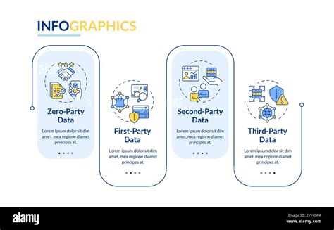 Audience Data Types Rectangle Infographic Vector Stock Vector Image