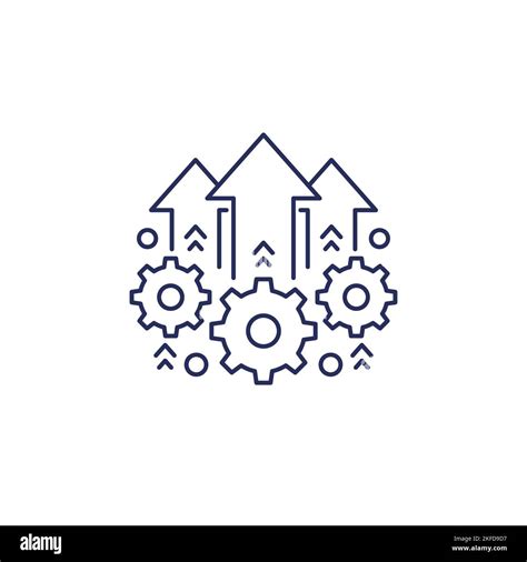 Operational Excellence Efficient Production Icon Stock Vector Image And Art Alamy