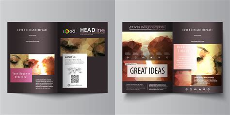 Bi에 대 한 비즈니스 템플릿 브로셔 잡지 전단지를 접어 디자인 서식 파일 A4 크기에 추상 벡터 레이아웃을 커버 로맨틱 커플 키스입니다 아름 다운 배경입니다 기하학적 패턴