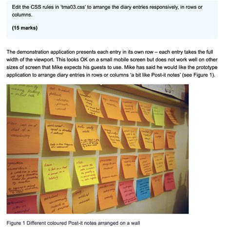 Solved Edit The CSS Rules In Tma Css To Arrange The Chegg Com