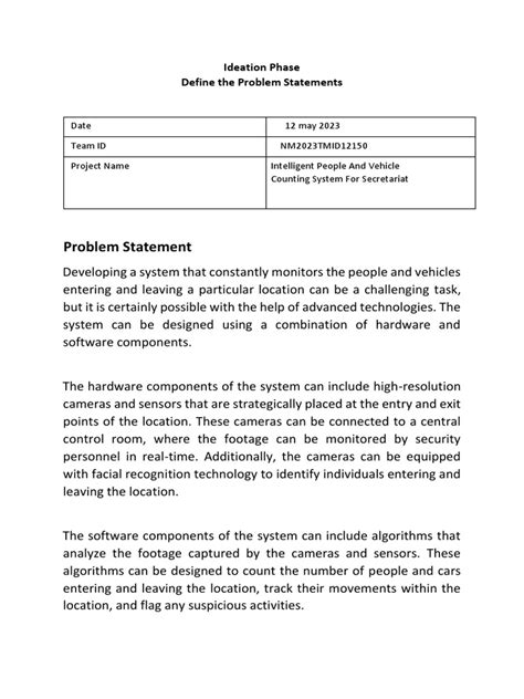 Problem Statements Pdf Computer Security Security