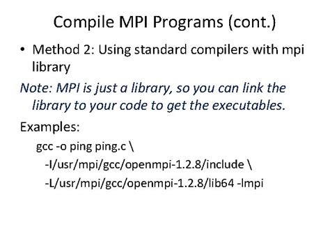 Using Parallel Computing Resources At Marquette Hpc Resources