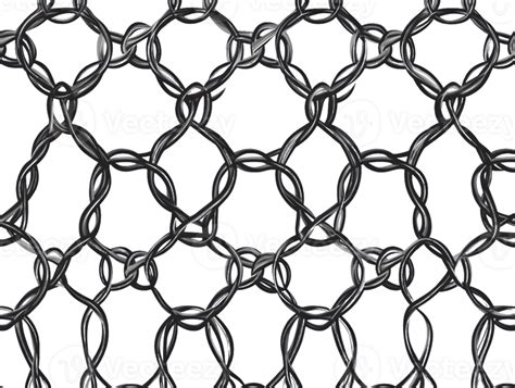 Abstract Dark Gray Geometric Seamless Pattern With Interconnected Loops 56487418 Png