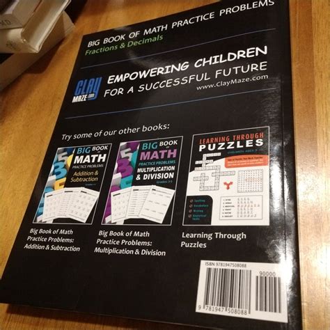 Big Book Of Math Practice Problems Fractions And Decimals By Stacy Otillio Frank Otillio