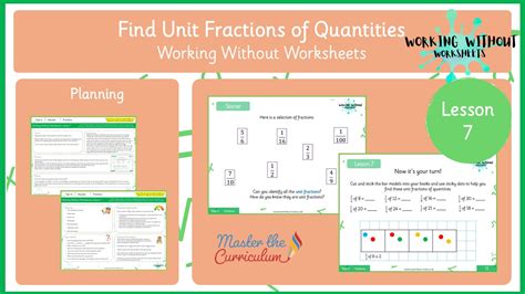 L7 Find Unit Fractions Of Quantities Master The Curriculum