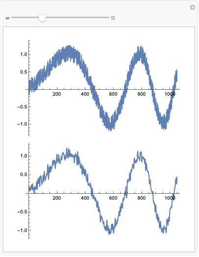 filter a noisy signal
