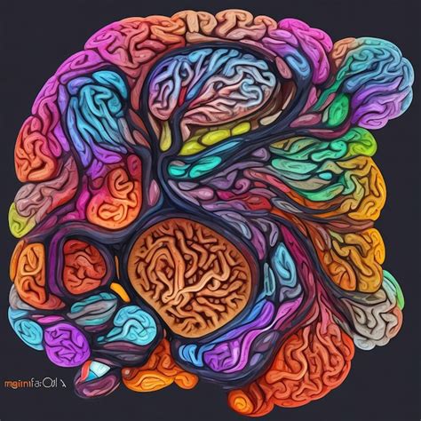 Premium Ai Image Concept Of A Human Brain Full With Creativity Shows