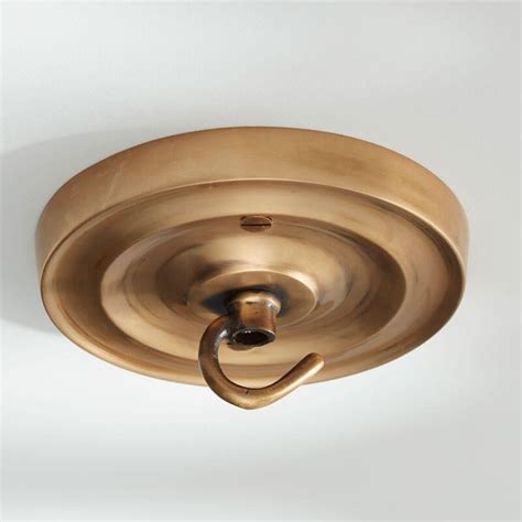 Ceiling Hook Large Antique Satin Brass Broughtons Lighting And Ironmongery