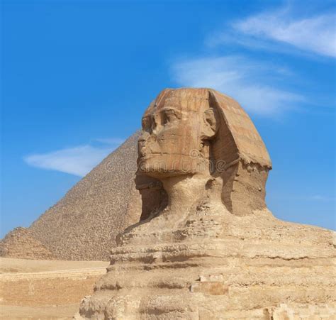 Great Sphinx Of Giza Near Cairo Egypt It Is Mythical Creature With