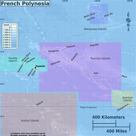 Full Political Map Of French Polynesia French Polynesia Full Political