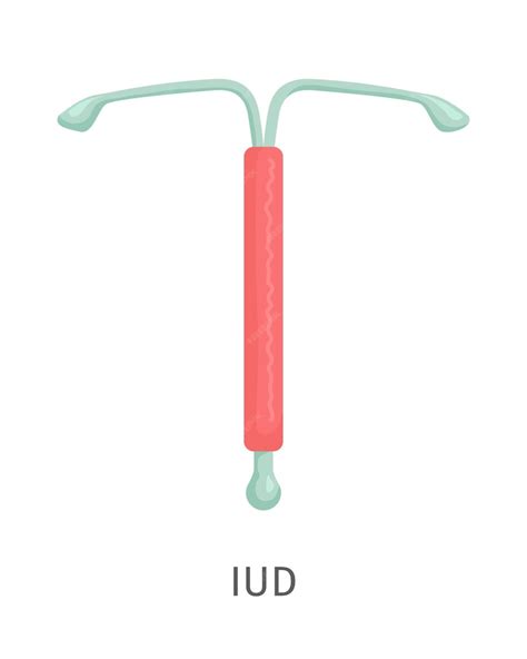 피임법 Iud 의료용 자궁내 장치 임신 계획 프리미엄 벡터