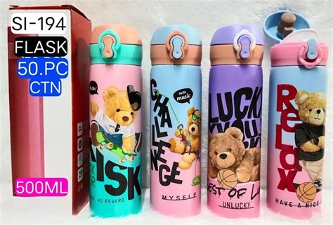 Si 194 Stainless Steel Teady Bear Bottle Capacity 500 Ml At ₹ 145piece In Faridabad