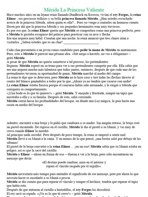 Mérida La Princesa Valiente Pdf