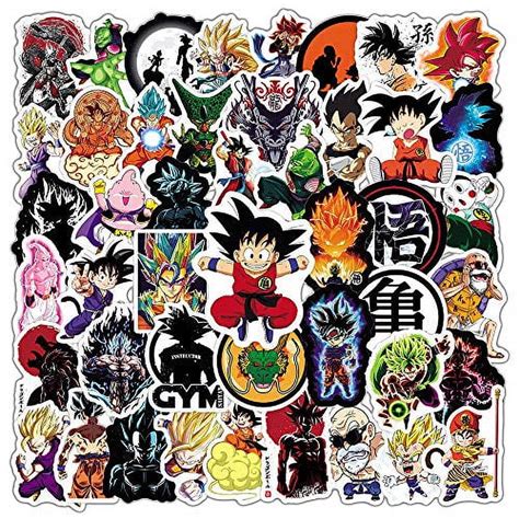 Dragon Ball Z Stickers 50pcs Anime Stickers Pack For Nintendo Switch