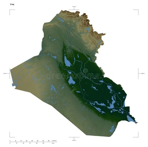 Iraq Shape On White Physical Stock Illustration Illustration Of