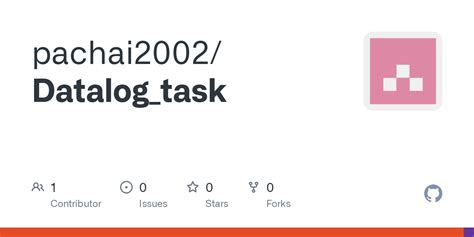 Github Pachai2002datalogtask