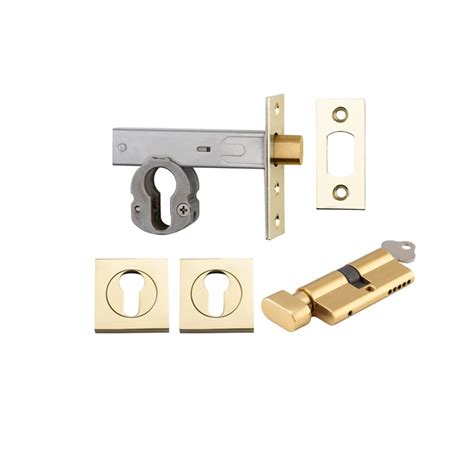 Euro Mortice Deadbolt Kit 60mm Backset With Round Euro Escutcheon Key