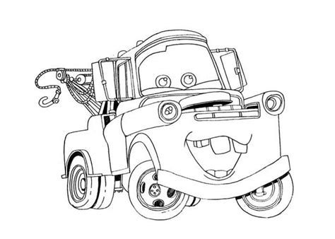 Tow Mater Coloring Page At Free Printable Colorings
