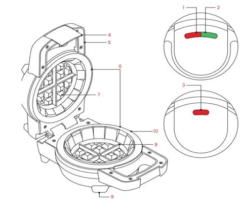 Chefman Rj04 S5 Belgian Deep Stuffed Waffle Maker User Guide