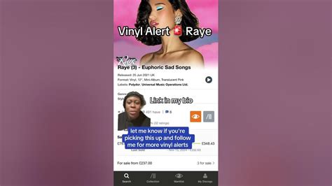 Raye Euphoric Sad Songs Vinyl Repress Rayeofficial Raye Vinylobsessed Vinylcommunity Vinyl