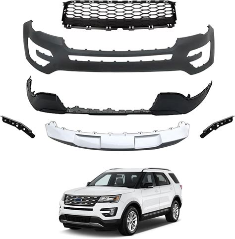 Explorer Front Bumper Cover Kit Compatible With 2016 2017 Fo Rd Explorer Wlower