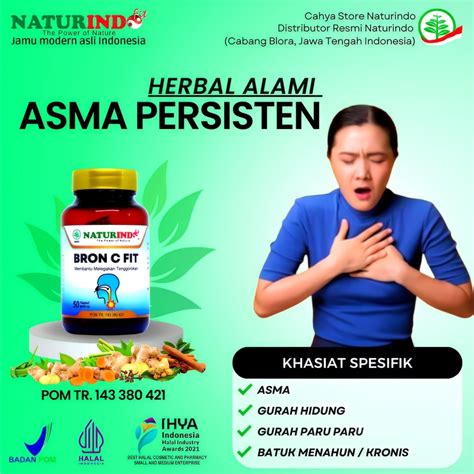 Jual Obat Herbal Asma Masalah Pernapasan Paling Ampuh Bron C Fit Obat