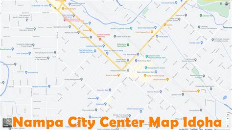 Nampa Idaho Map United States
