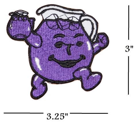 Kool Aid Man Pitcher Retro 90s Style Iron On Patch Fashion 80s Applique