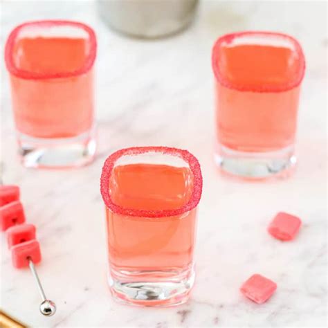 Pink Starburst Shooter Only 3 Ingredients Foodie And Wine