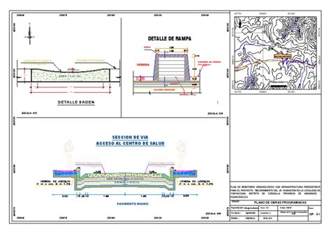 03 Plano De Obras Programadas Congalla A3 Pdf Cartografía