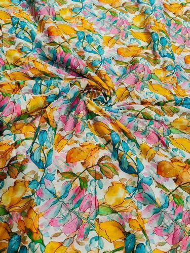 59 Floral Printed Muslin Fabric At Rs 180meter In New Delhi Id