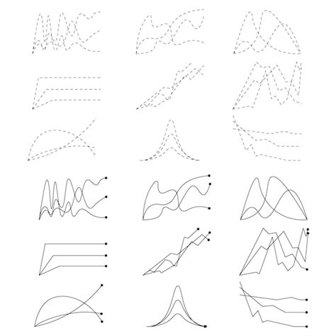 Premium Vector Data Analysis Diagram Diagram Vector Simple Dood Lines Black Vector Graphics