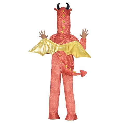 Fire Dragon Costume Age 8 To 10 Years Once Upon A Time Party Shop