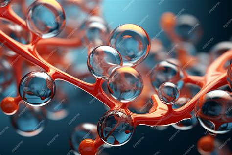 Premium Photo An Illustration Representing Molecular Connections