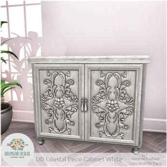 Second Life Marketplace Dd Coastal Deco Cabinet White Add