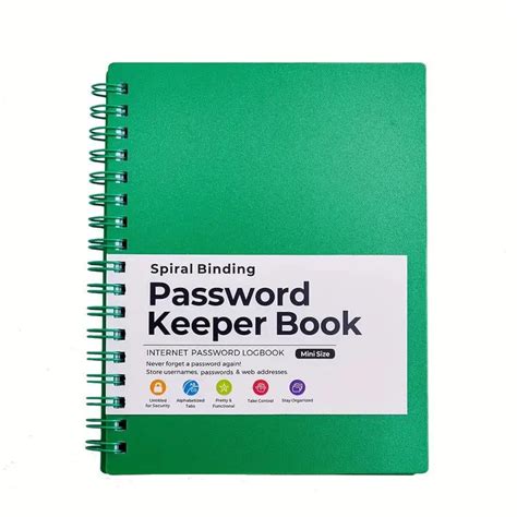 A6 Password Book With Lettered Tabs Password Notebook For Internet And