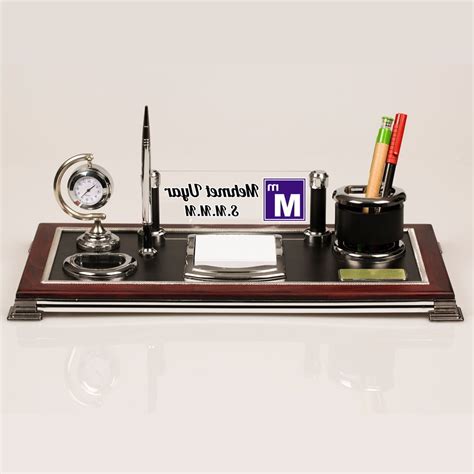 Muhasebecilere Özel Masa Üstü İsimlik Seti Venedik Ofistike Yeni