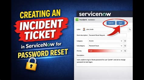 Servicenow Incident Management Tutorial Password Reset Ticket Step