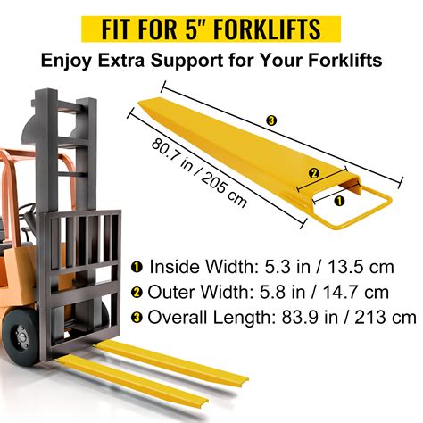 Vevor Pallet Fork Extension 84 Inch Length 58 Inch Width Heavy Duty