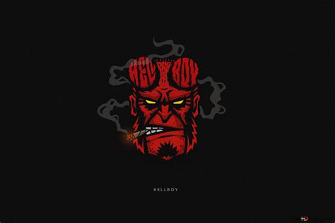 Hellboy Fumando 4k Descarga De Fondo De Pantalla