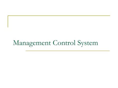 Ppt Management Control System Powerpoint Presentation Free Download Id 1450428