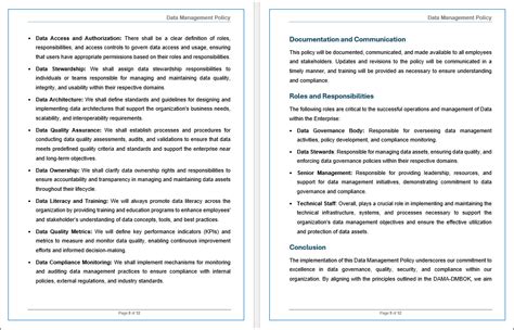 Cobit Apo14 Data Management Policy Template It Governance Framework Cobit Apo14 Data Management Policy Template It Governance Framework