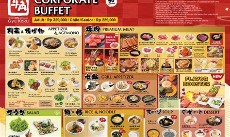 Corporate Buffet Gyu Kaku Menu