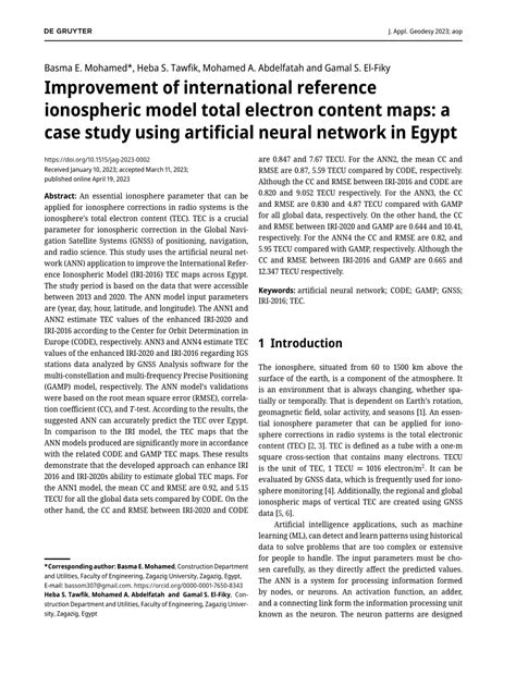 Pdf Improvement Of International Reference Ionospheric Model Total