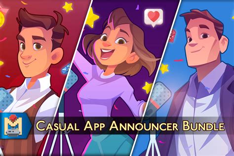 Casual App Announcer Bundle 음성 효과음 Unity Asset Store